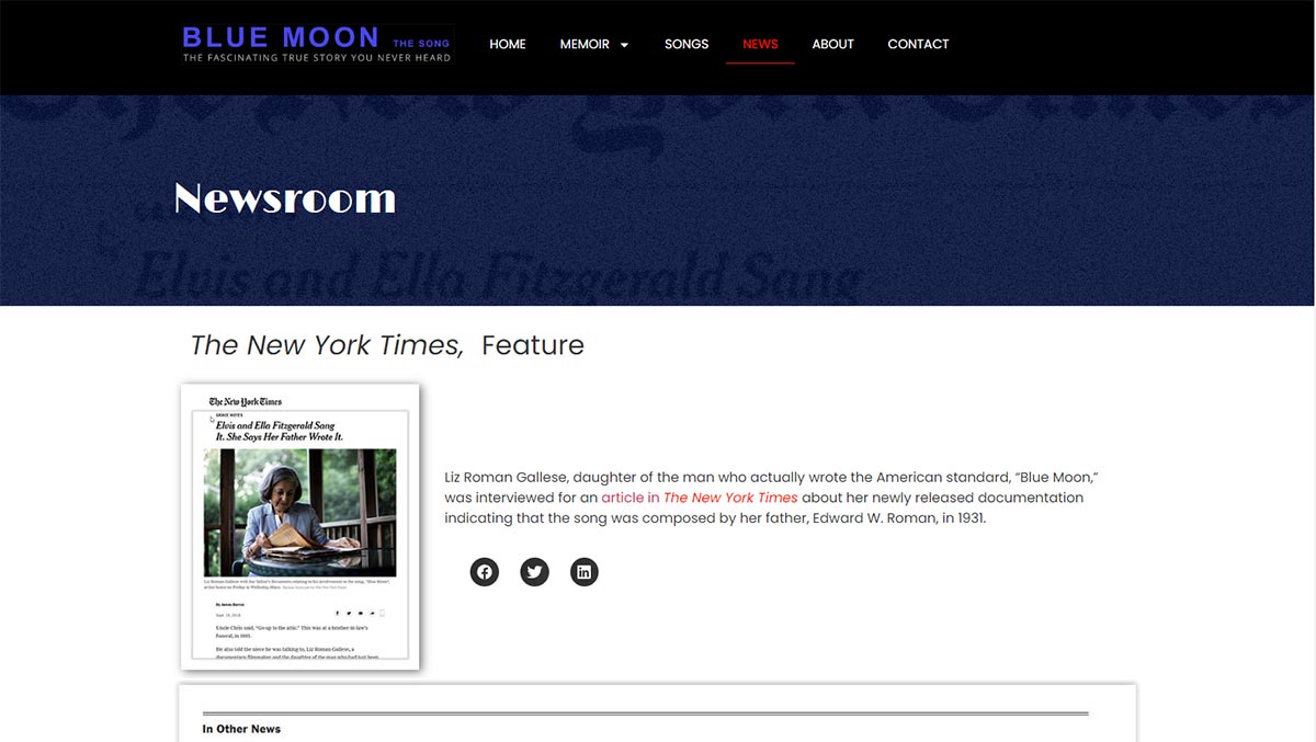 News - Blue Moon Song